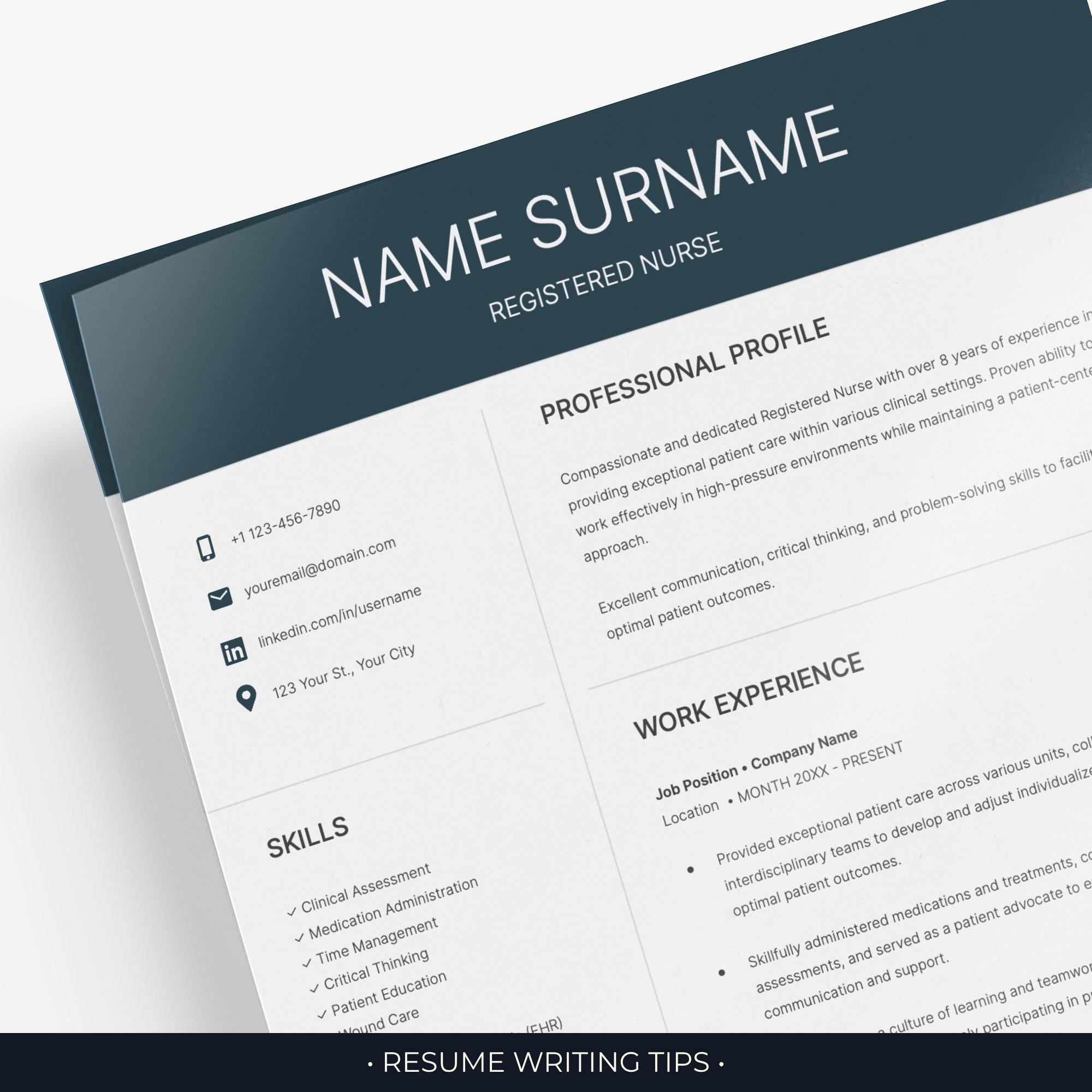 Nursing Resume Template Google Docs - OkiDocs