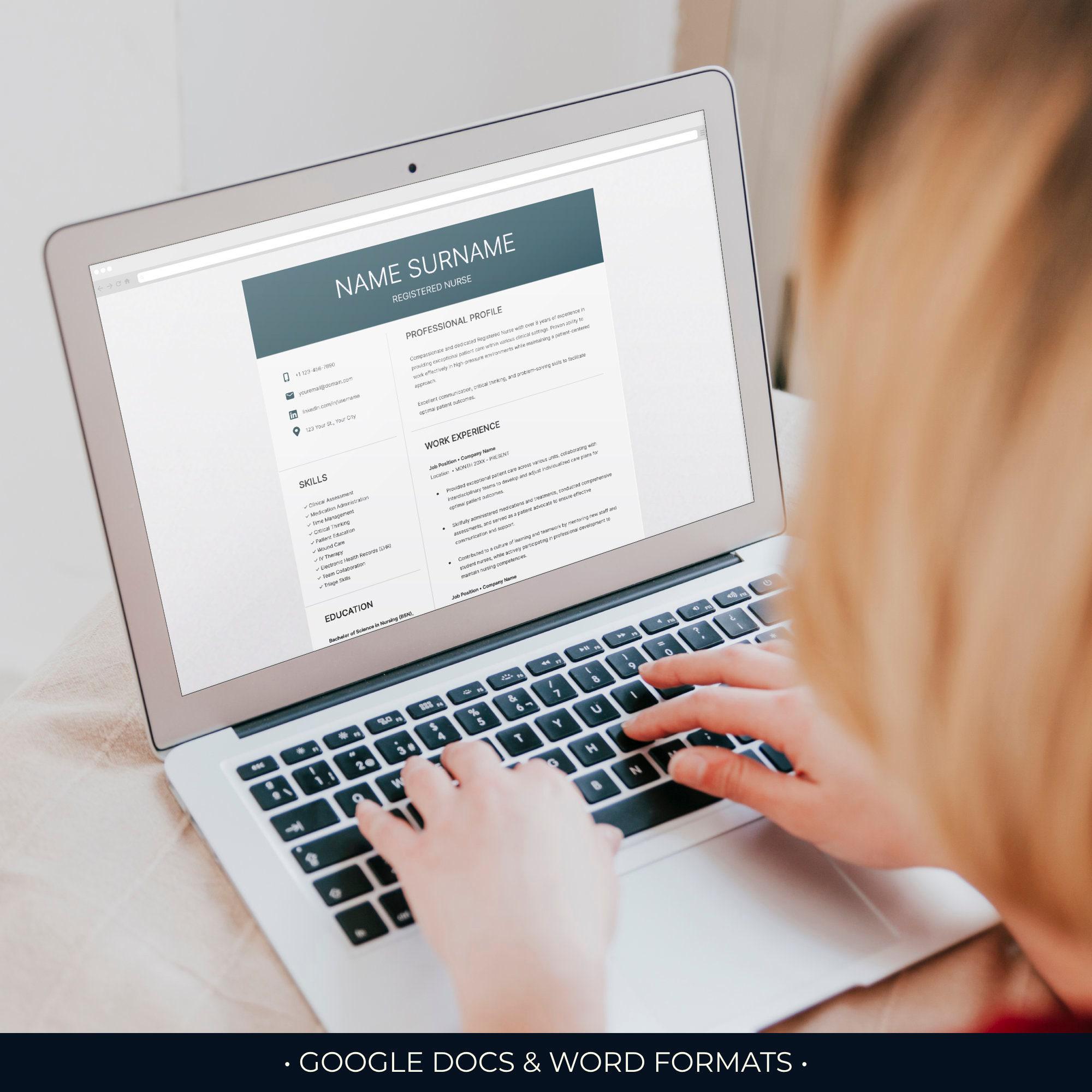 Nursing Resume Template Google Docs - OkiDocs