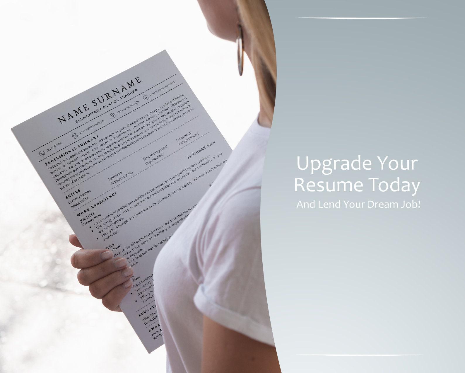 Teacher Resume Template For Google Docs And Word - OkiDocs